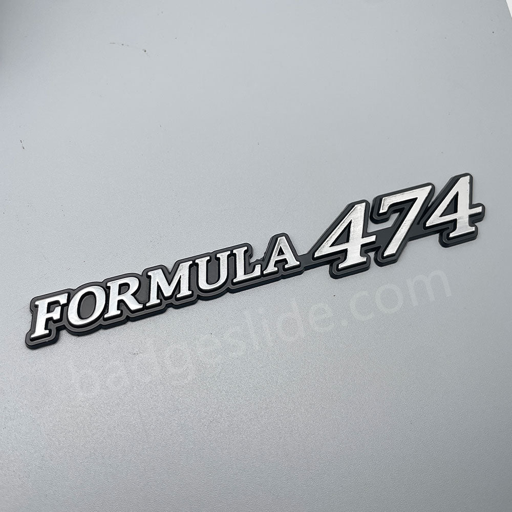 FORMULA 474 Metal Emblem Car Badge-2pcs – Badgeslide