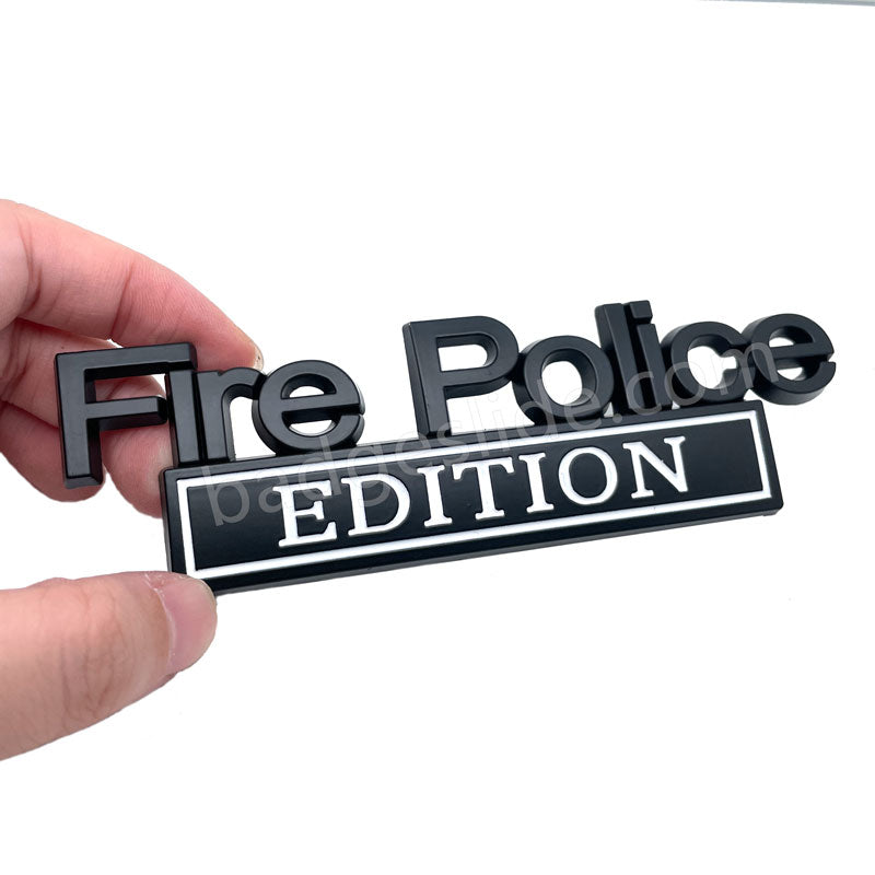 Fire Police Edition Metal Emblem Badge – Badgeslide