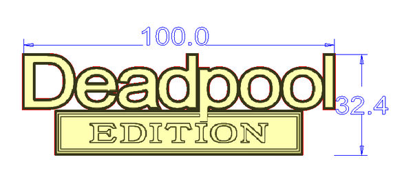 Deadpool EDITION Custom Emblem Car Metal Badge – Badgeslide