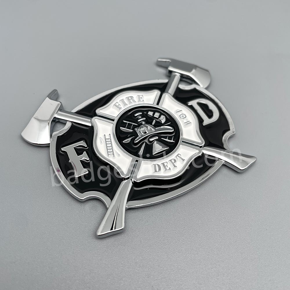 FD Metal Emblem Solid Badge – Badgeslide