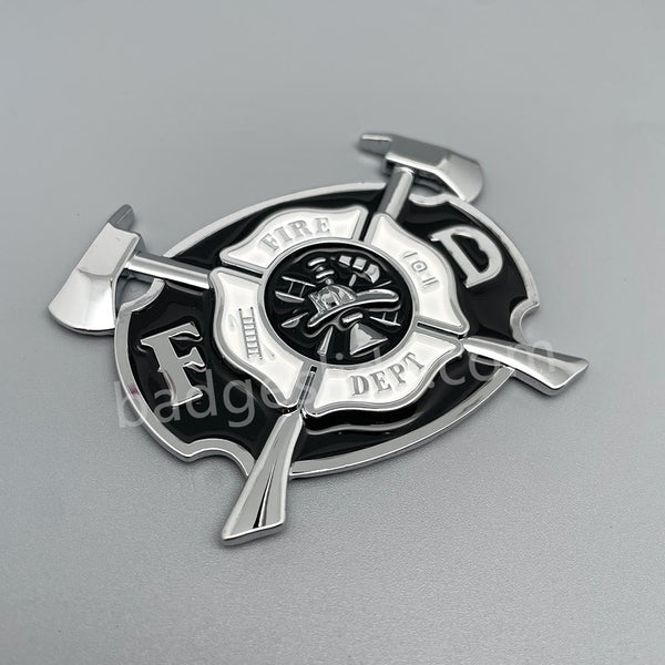 FD Metal Emblem Solid Badge – Badgeslide