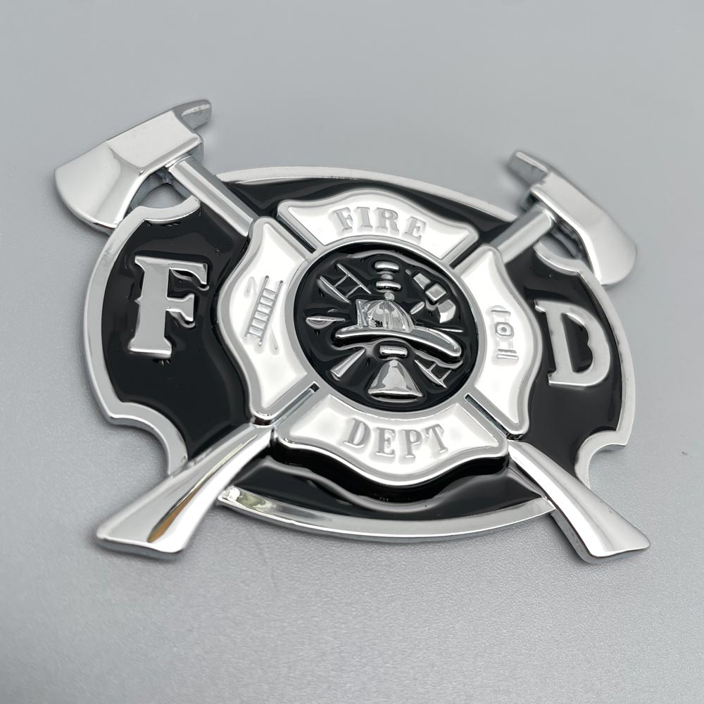 FD Metal Emblem Solid Badge – Badgeslide