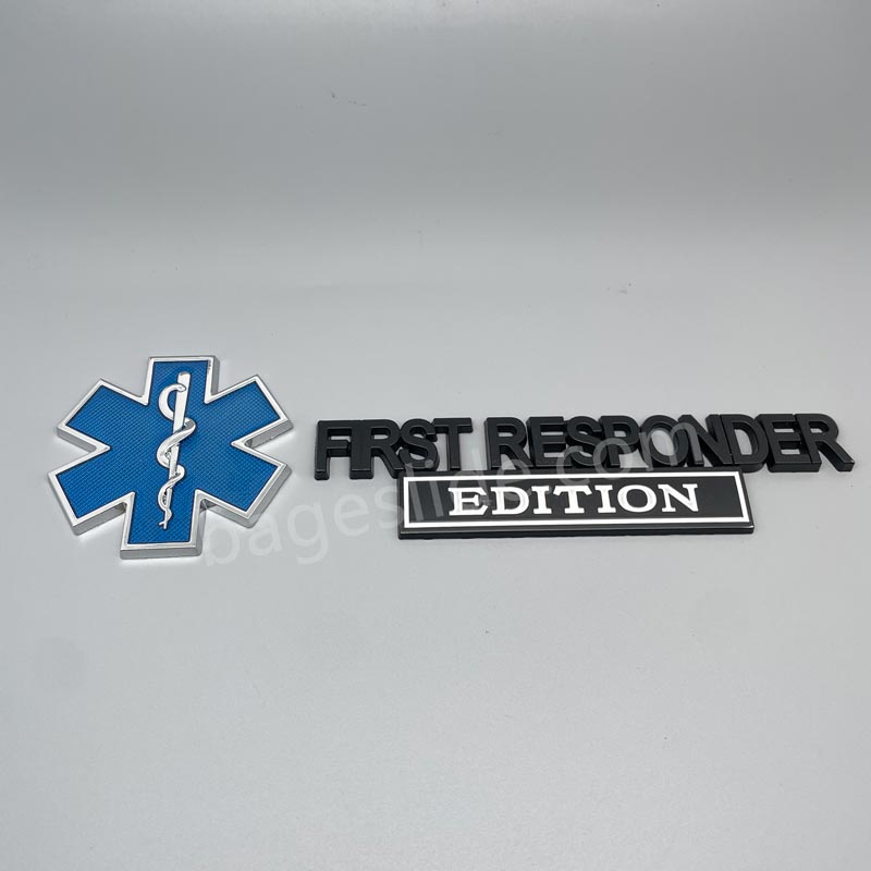 First Responder Kit Metal Car Emblem – Badgeslide