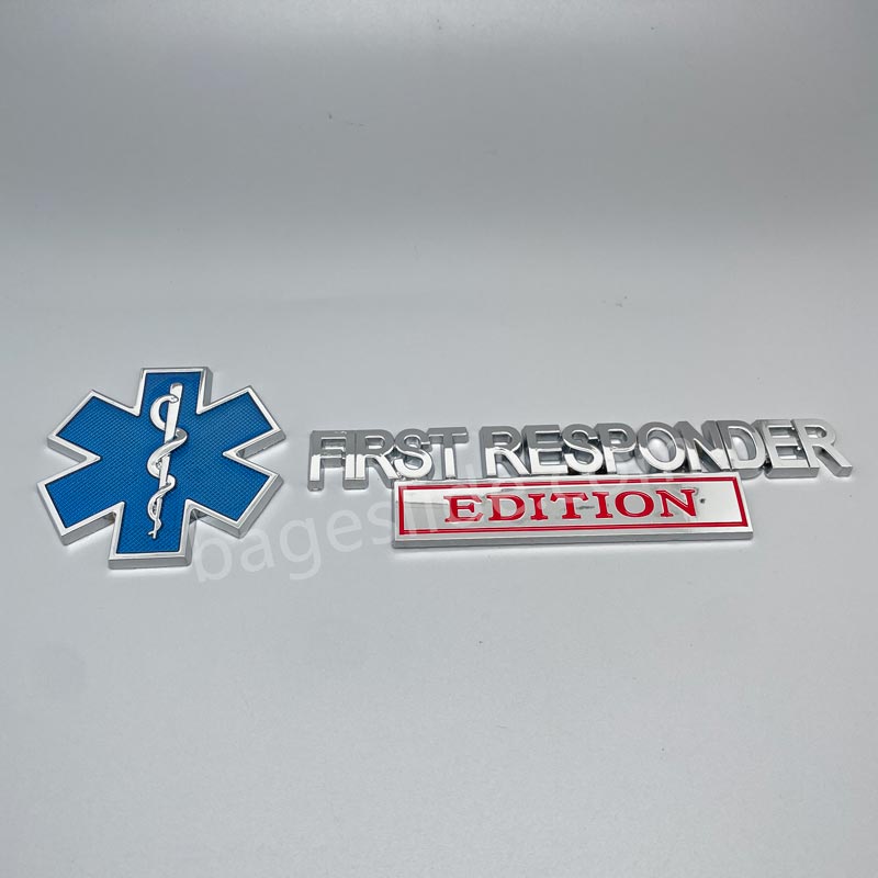 First Responder Kit Metal Car Emblem – Badgeslide