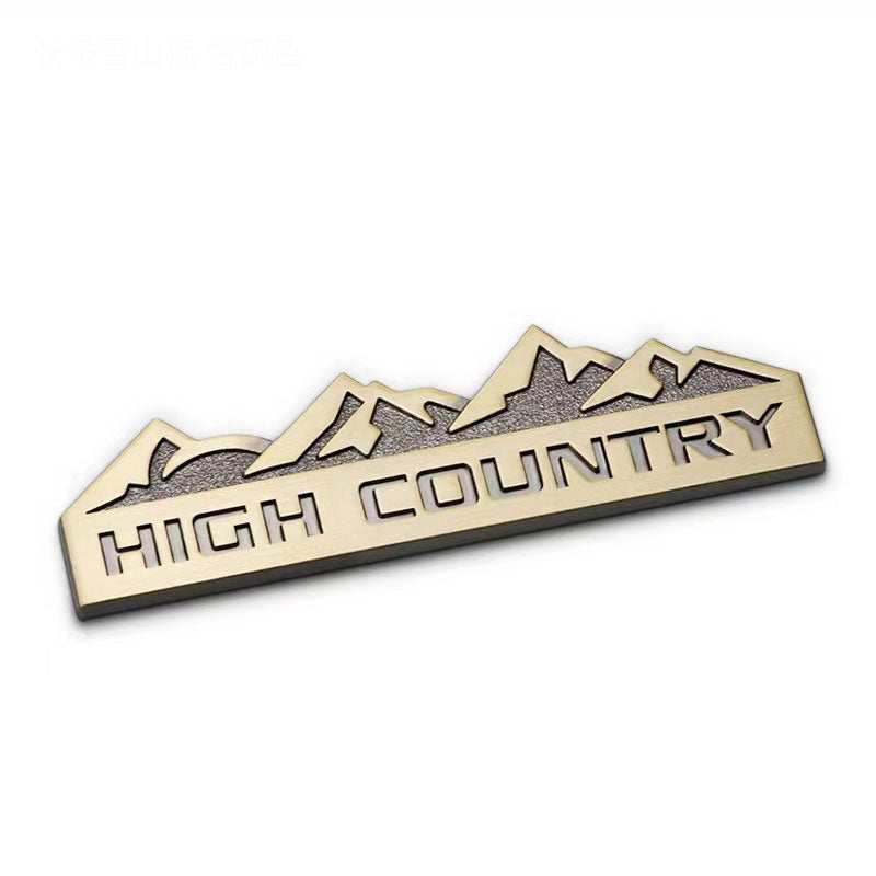 HIGH COUNTRY Snow Mountain Metal Emblem – Badgeslide