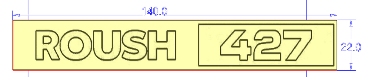 ROUSH 427 Metal Custom Emblem Car Badge 2pcs – Badgeslide