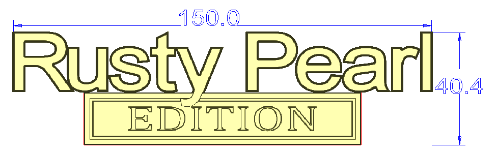 Rusty Pearl EDITION Custom Emblem Car Badge 2PCS – Badgeslide