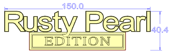 Rusty Pearl EDITION Custom Emblem Car Badge 2PCS – Badgeslide