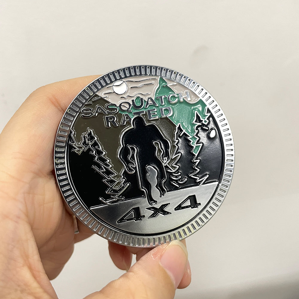 Sasquatch Rated 4x4 Emblem | 3D Metal Off-Road Badge for Trucks & SUV ...