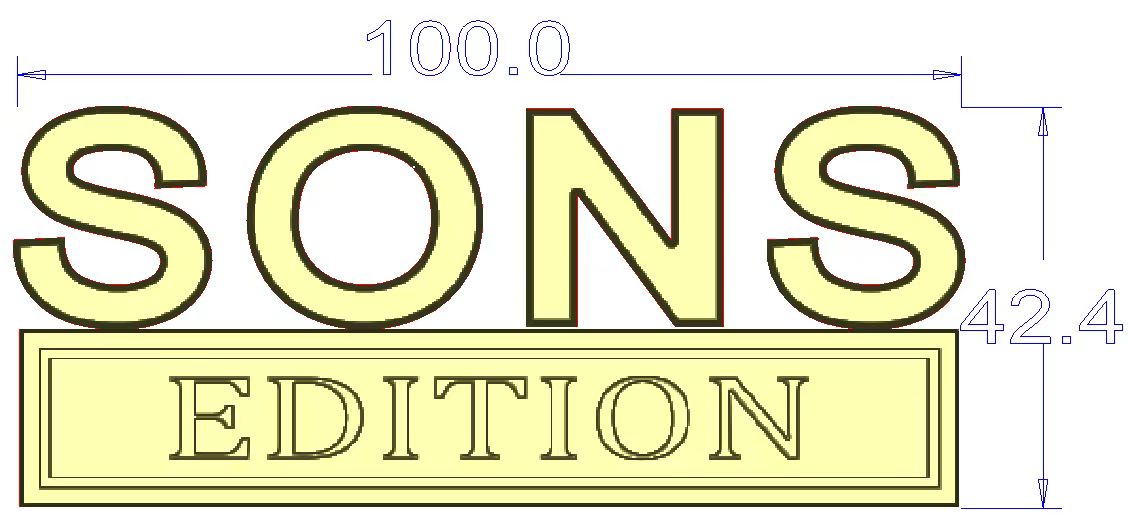 SONS EDITION Custom Emblem Car Metal Badge 2pcs – Badgeslide