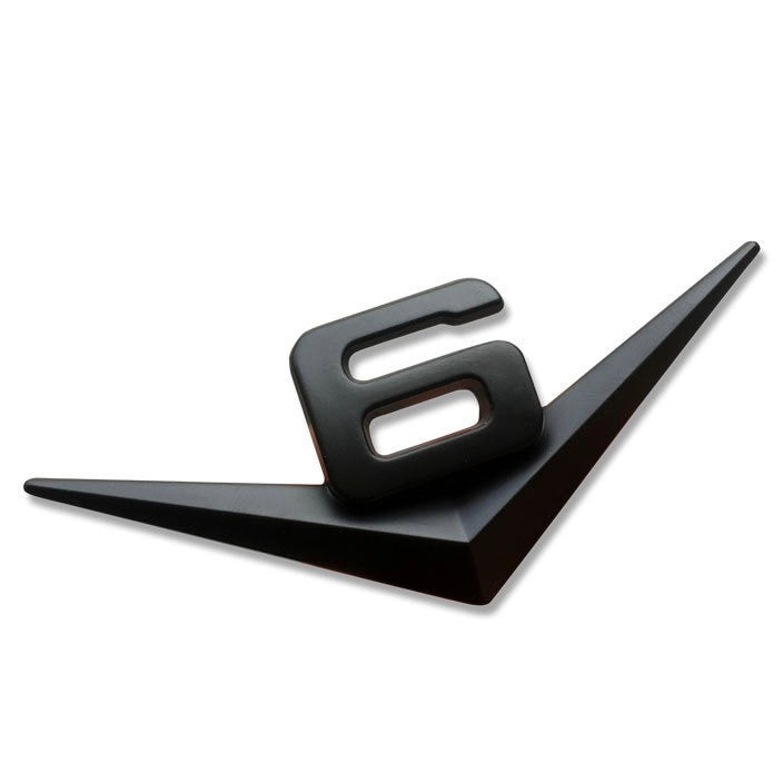 V6 Metal Car Emblem – Badgeslide