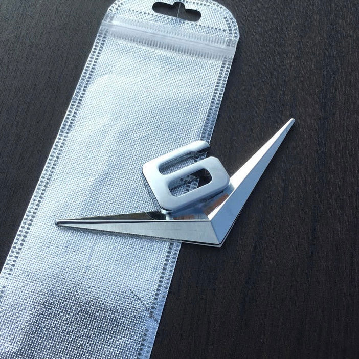 V6 Metal Car Emblem – Badgeslide