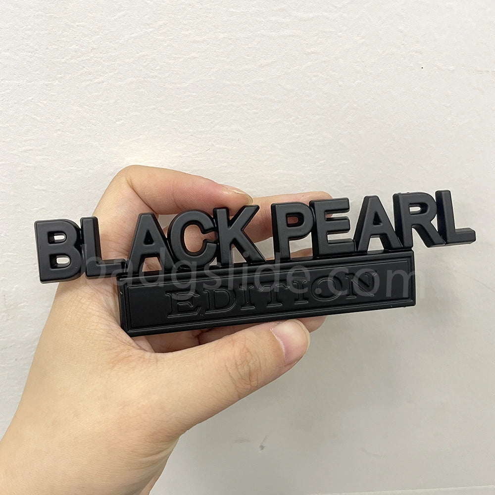 BLACK PEARL EDITION Metal Car Emblem Badge – Badgeslide