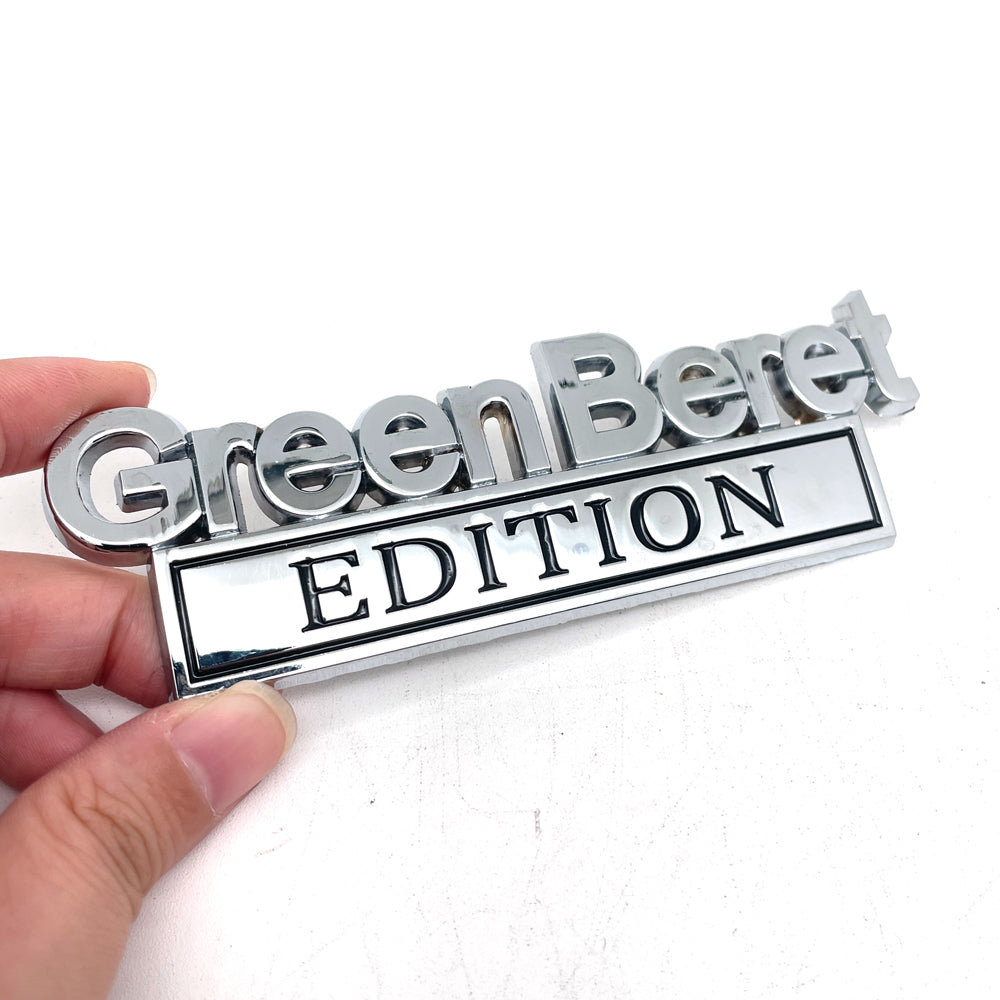 Green Beret Edition Car Emblem Metal Badge Badgeslide