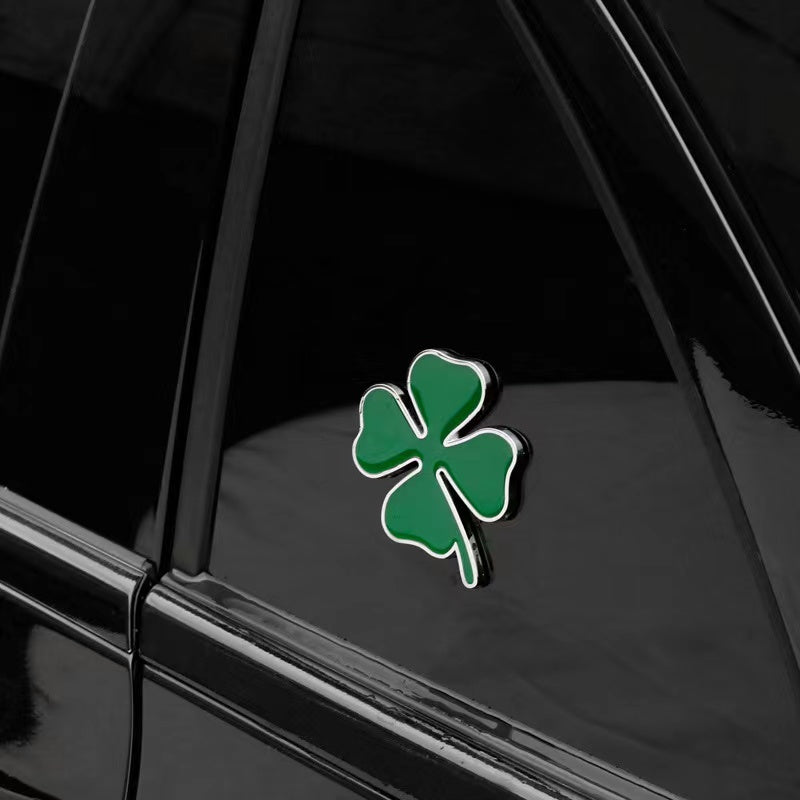 2pcs Green Shamrock Car Emblem Fender Badge – Badgeslide