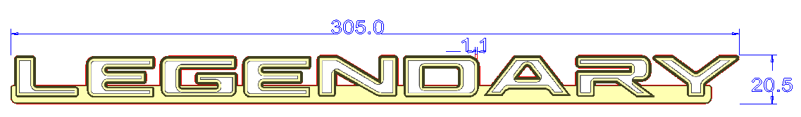 LEGENDARY Metal Custom Emblem Car Badge 3pcs – Badgeslide