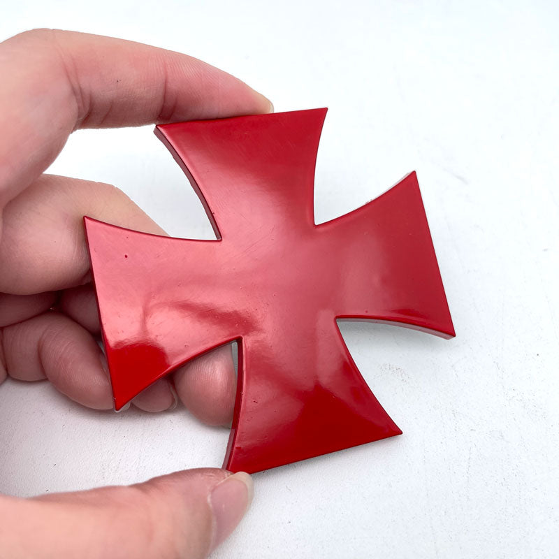 Maltese Cross Metal Badge – Badgeslide