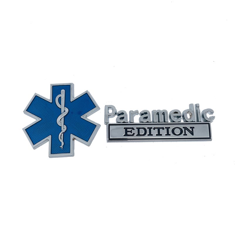 Paramedic Kit Metal Car Emblems – Badgeslide
