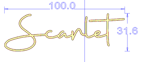 Scarlet Custom Emblem Car Badge 2PCS – Badgeslide