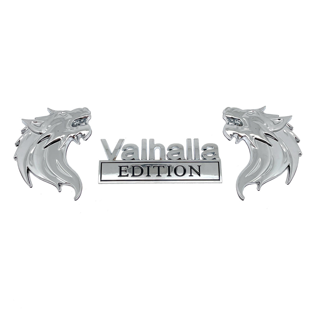 Valhalla EDITION Car Emblem Metal Badge – Badgeslide