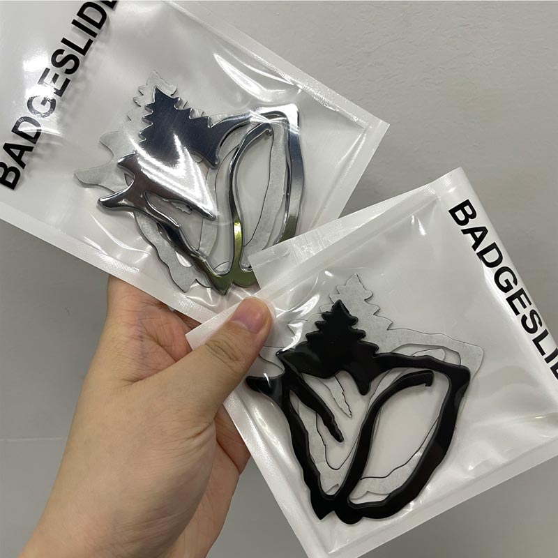 Custom Emblem Metal Car Badge 12pcs – Badgeslide