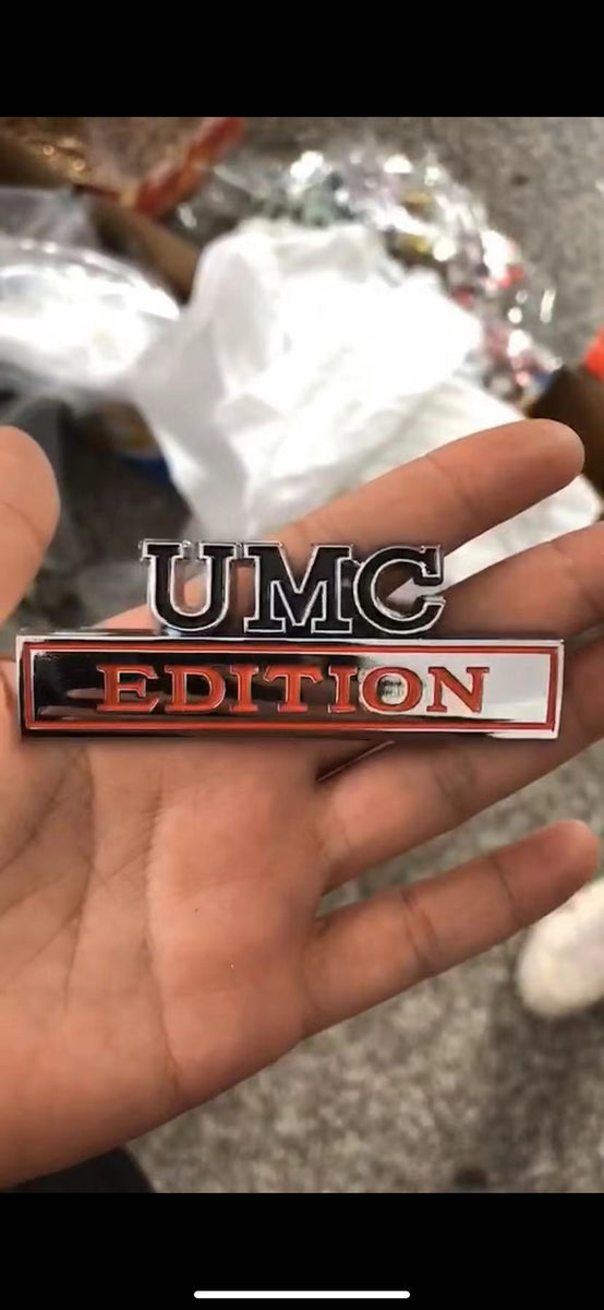 The Original UMC EDITION Emblem Fender Badge-Custom-20pcs-UMC black ...
