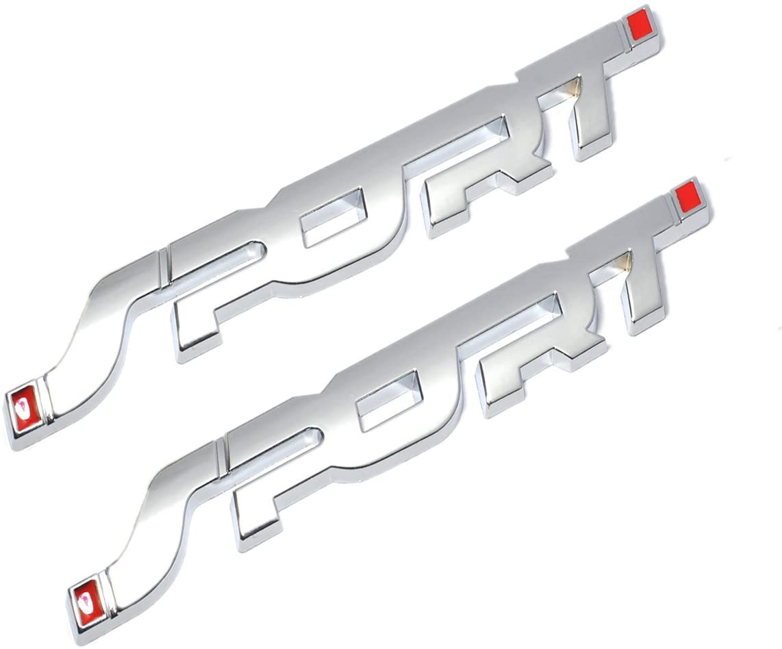 2packs 3D Metal SPORT Trunk Emblem Badge – Badgeslide