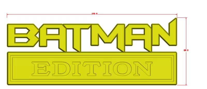 The Original BATMAN EDITION Emblem Fender Badge-Custom-3pcs – Badgeslide