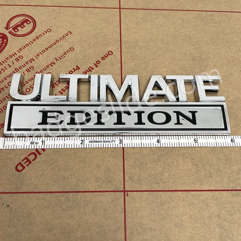 ULTIMATE EDITION Metal Emblem Car Badge-Chrome-3pcs – Badgeslide
