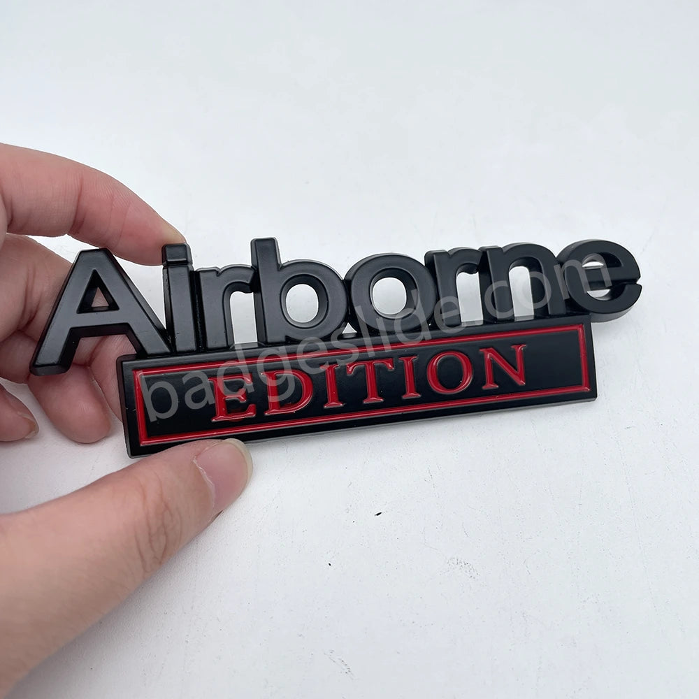Airborne Edition Metal Emblem Car Badge – Badgeslide