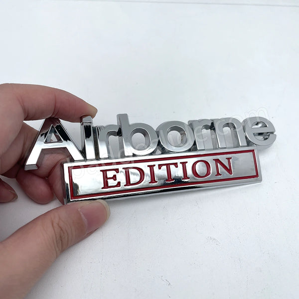 Airborne Edition Metal Emblem Car Badge – Badgeslide