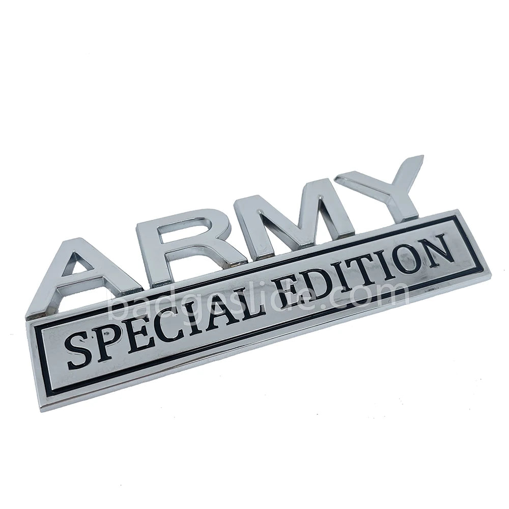 ARMY Edition Metal Car Emblem – Badgeslide