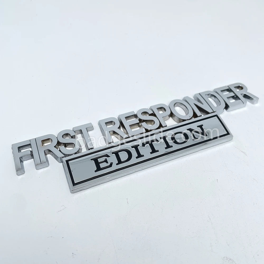First Responder Edition Metal Car Emblem – Badgeslide