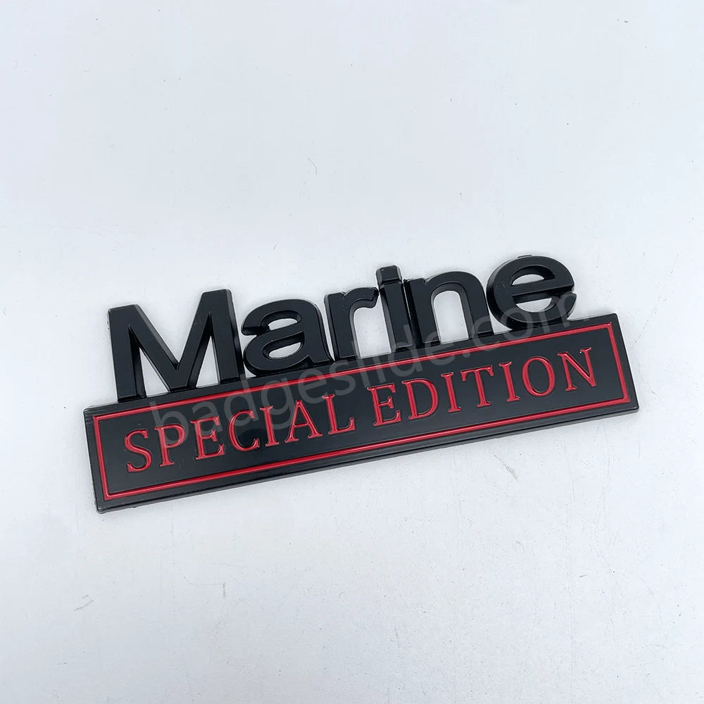 Marine Edition Metal Car Emblem – Badgeslide