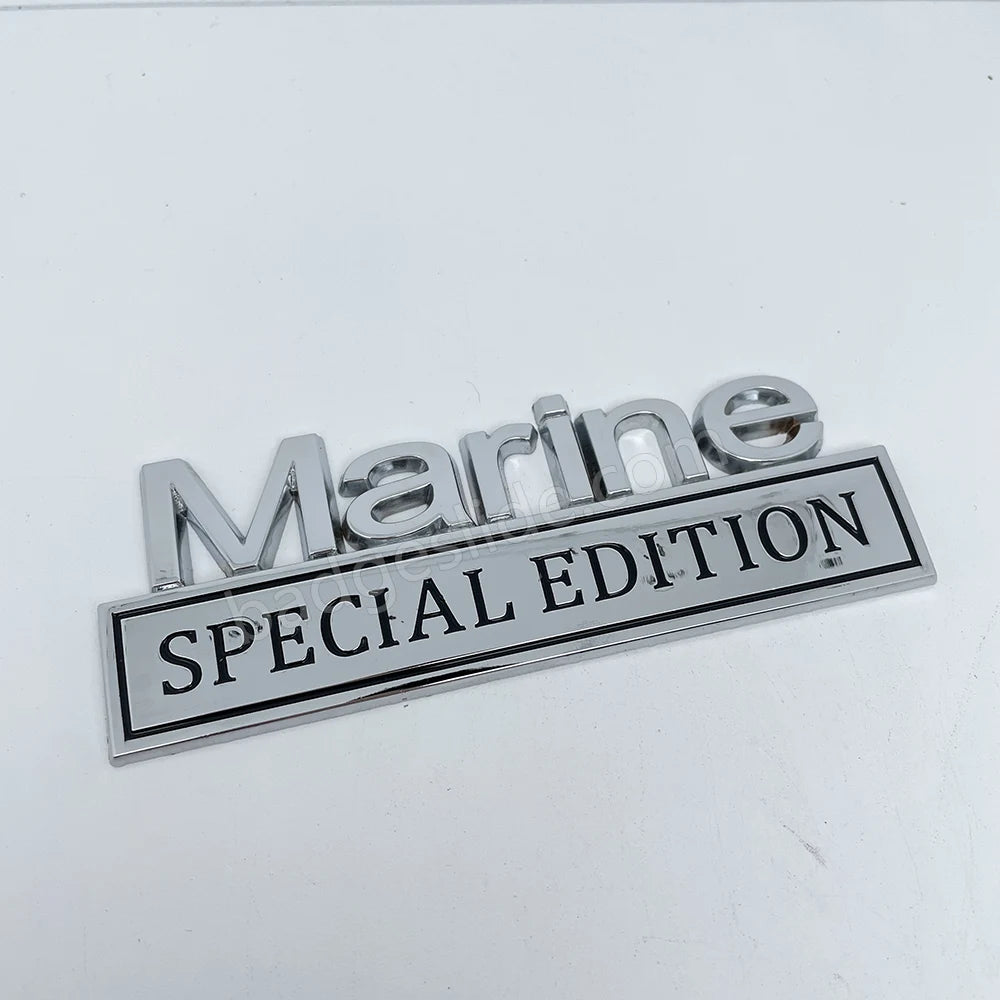 Marine Edition Metal Car Emblem – Badgeslide