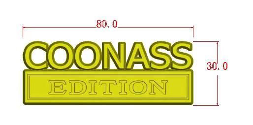 COONASS EDITION Emblem Custom Car Badge – Badgeslide