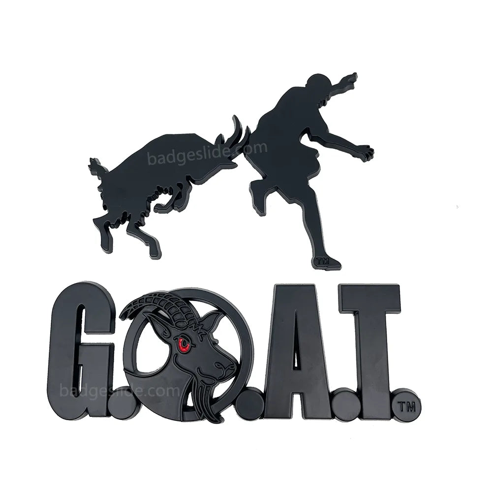 GOAT Metal Emblem Car Badge-4pcs – Badgeslide