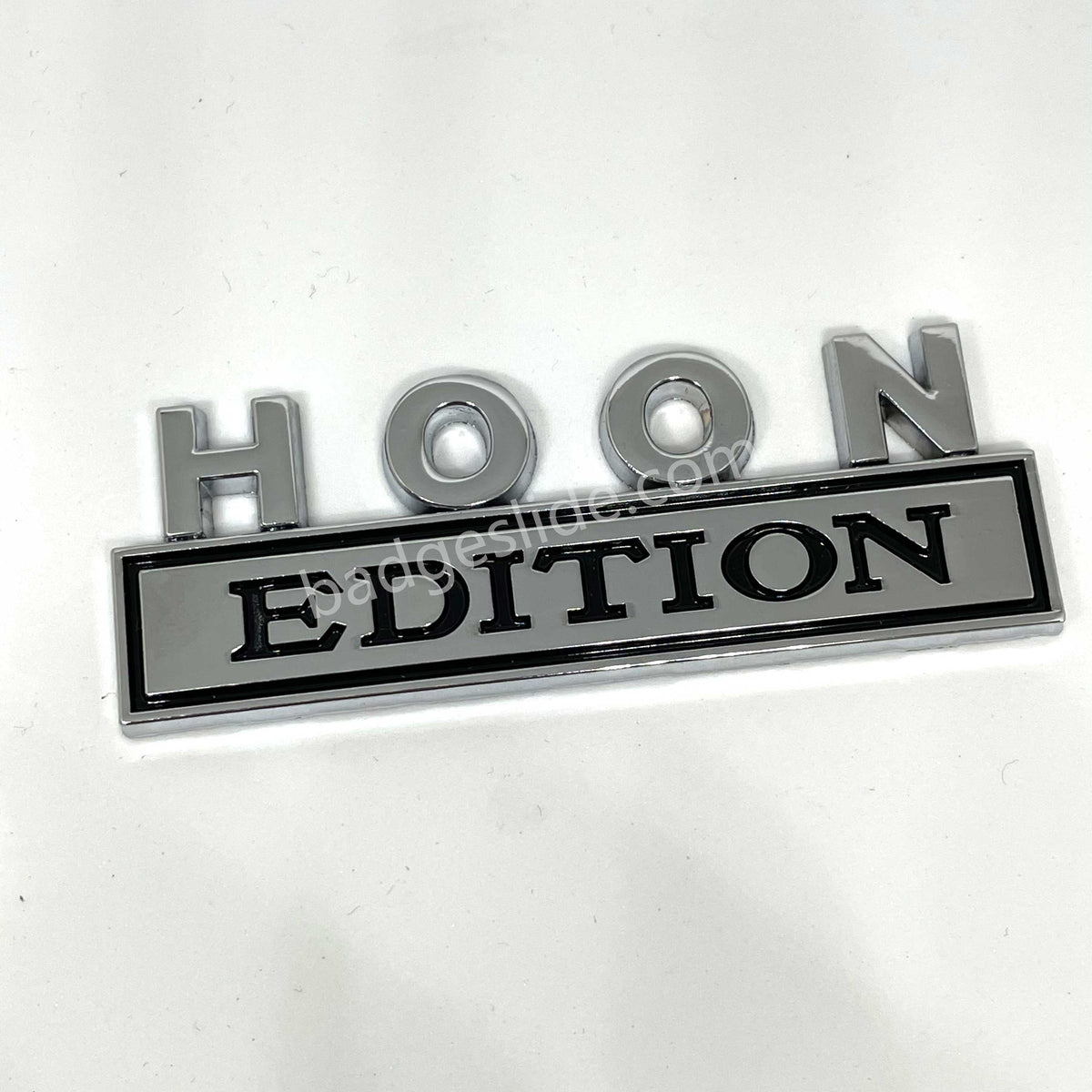 HOON EDITION CAR BADGE Chrome Metal Emblem – Badgeslide