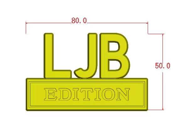 LJB EDITION Emblem Fender Badge-Custom-2pcs(Chorme/Black) – Badgeslide