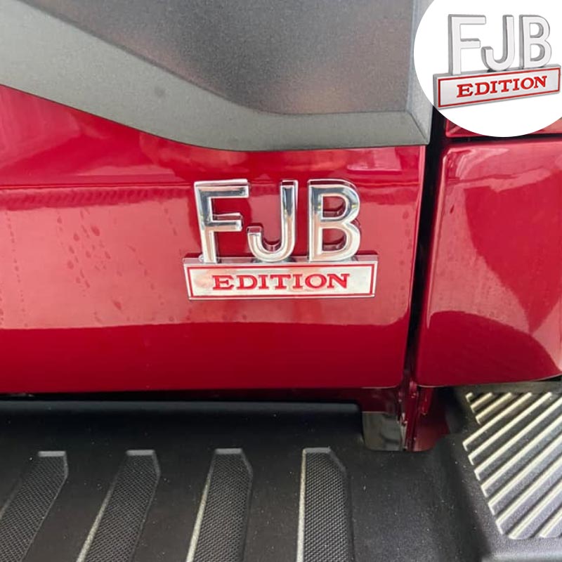 [2 pcs] FJB EDITION Car Metal Badge Emblem – Badgeslide