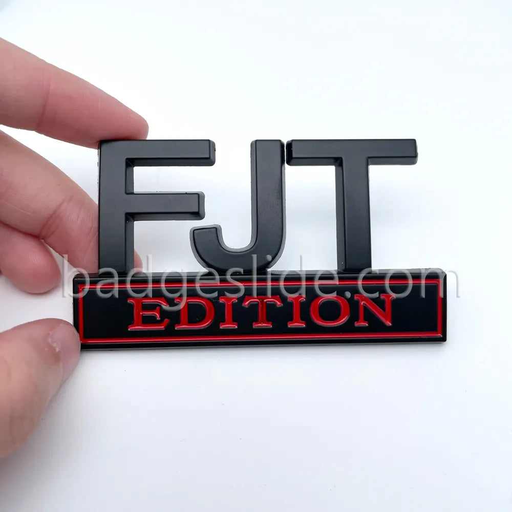 2pcs FJT EDITION Car Metal Emblem – Badgeslide