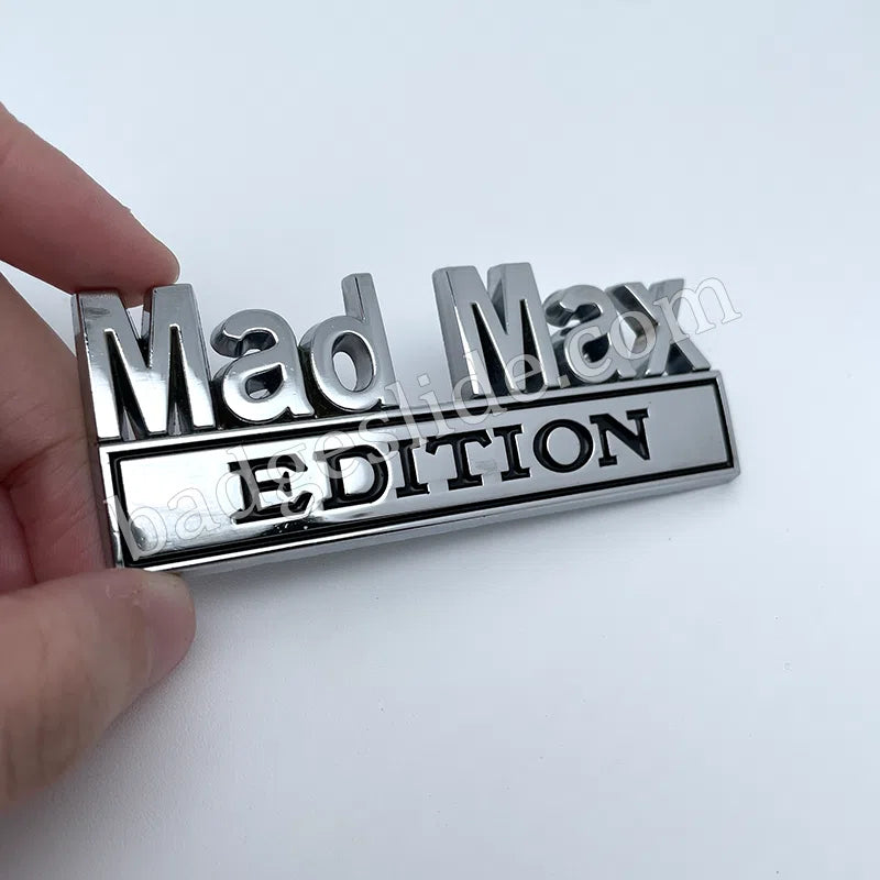 Mad Max Edition Custom Car Emblem Truck Badge – Badgeslide