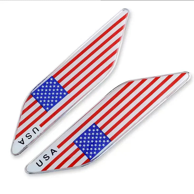 1 Set USA Flag Car Fender Decal Sticker – Badgeslide