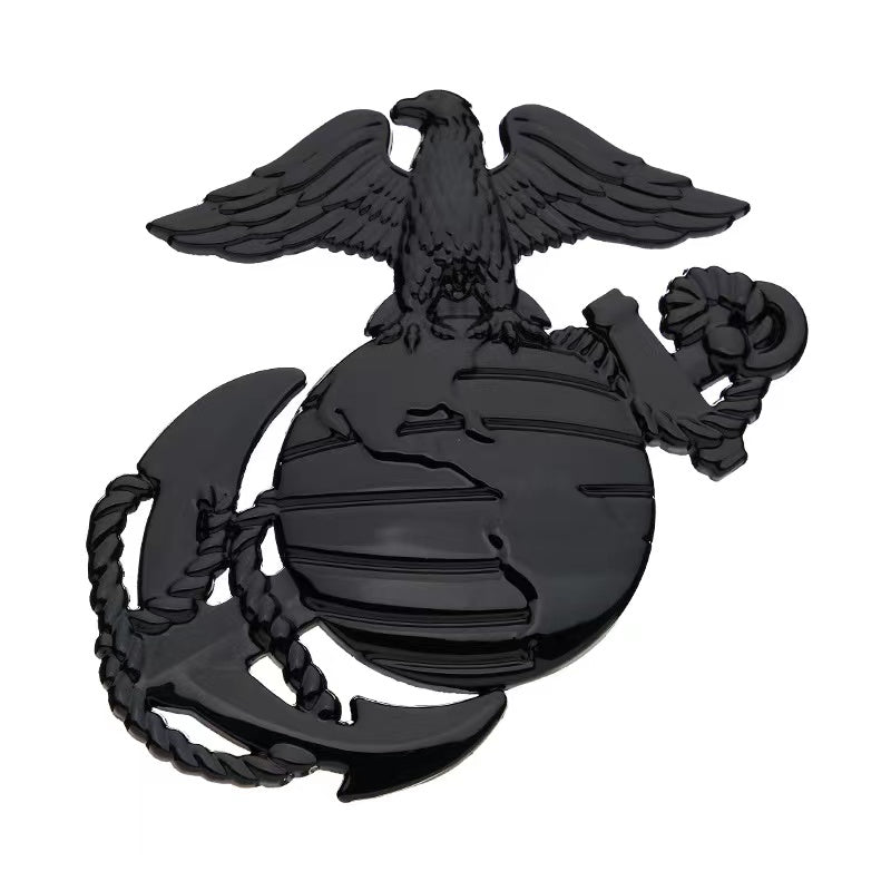 Marine Eagle Globe and Anchor Metal Emblem Car Badge – Badgeslide
