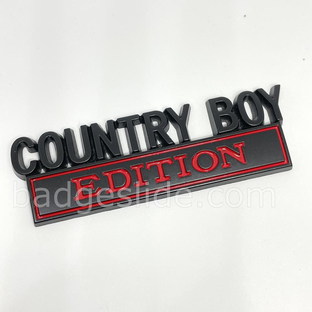 COUNTRY BOY Edition Metal Emblem Fender Badge – Badgeslide
