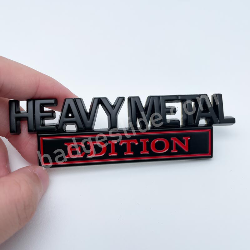HEAVY METAL EDITION Car Badge Metal Emblem – Badgeslide