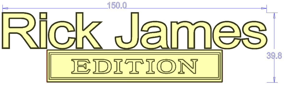 Rick James EDITION Custom Emblem Car Metal Badge – Badgeslide