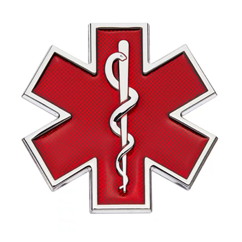Emergency Medical Services Metal Car Emblem – Badgeslide