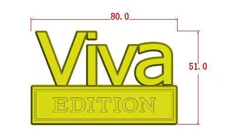 The Original Viva EDITION Emblem Fender Badge-Custom-2pcs – Badgeslide